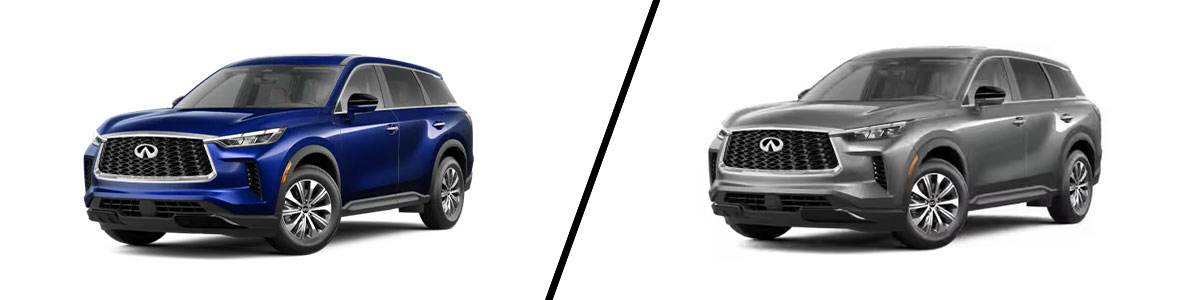 Compare the 2024 vs 2025 INFINITI QX60